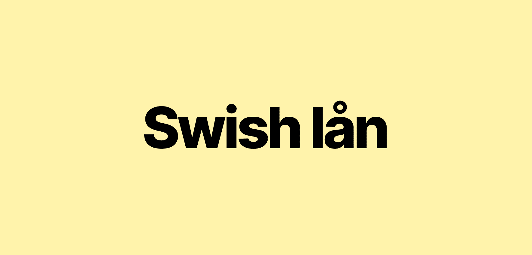 Swish lån - SMS-lån med direkt utbetalning via Swish